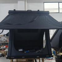 China Outdoor Camping Triangle Waterproof Car Rooftop Tent Hard Clamshell 4 Person Aluminum Car Truck Camping Hard Shell Roof Tent for sale