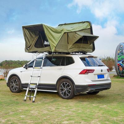 China Car Rooftop Tent Mounted Hard Shell ABS 3-4 Person Large Space Outdoor Camp Sleeping SUV Roof Top Tent for sale
