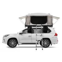 China 2.1m ABS Hard Shell Outdoor Travel Car Roof Tent Folding Rollover Large Space Car Roof Tent for sale