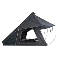 China 4x4 Off-road Camping Car Triangular Roof Top Tent Aluminum 4 Person Outdoor Rooftop Tent Clamshell Hard Shell Top Roof Tent for sale