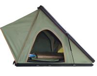 China 4x4 Off-road Camping Car Triangular Roof Top Tent Aluminum 4 Person Outdoor Rooftop Tent Clamshell Hard Shell Top Roof Tent for sale