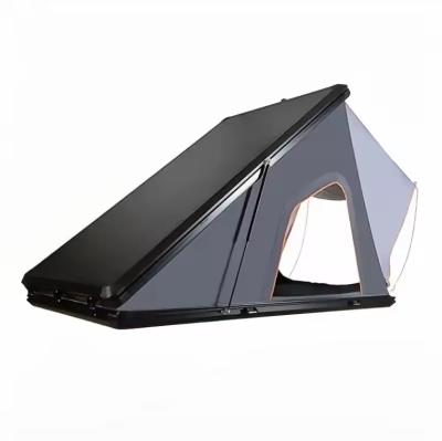 China New Camping 4x4 Car Roof Top Tent Hard Shell Aluminum 4 Person Outdoor Triangle Rooftop Tent Clamshell Hard Shell Roof Tent for sale