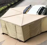 China New Design 270 Degree Open Rooftop Tent Shelter off Road Free Standing 2M fox Wing Car Side Awning for sale