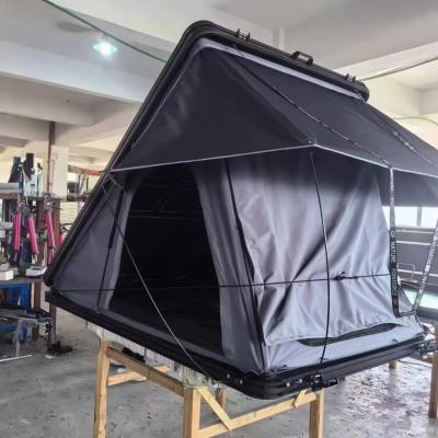China Outdoor Camping Triangle Waterproof Car Rooftop Tent  Car Side Awning Tent Car Roof Rack Awning for sale