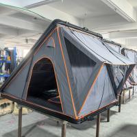 China Outdoor Camping Triangle Waterproof Car Awning Outdoor Camping  Rooftop Tent Camping Hard Shell Roof Top Tent for sale
