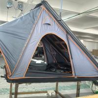 China Outdoor Camping Triangle Waterproof Car Awning Outdoor Camping  Rooftop Tent Camping Hard Shell Roof Top Tent for sale