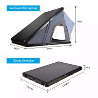 China SPAKYCE Outdoor Camping Waterproof 4 People SUV Aluminium Alloy Rooftop Tent Triangle Hard Shell Top Roof Tent for sale