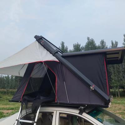 China New Camping Aluminum 3 Person Outdoor Hiking Rooftop Roof Top Car Tent Triangle Clamshell Hard Shell Top Roof Tent for sale