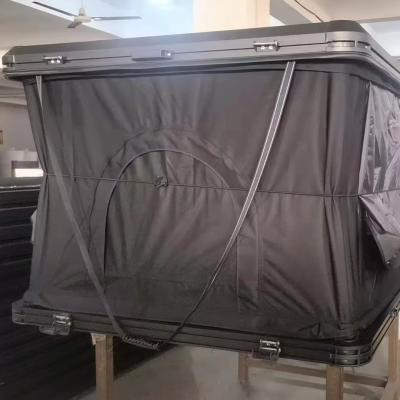 China Aluminum Hard Shell Roof Top Tent Outdoor Waterproof Camping Rooftop Tent 3-4 Person Off-road for sale