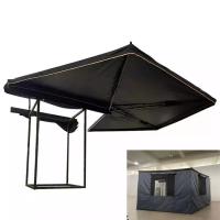 China Car Roof Tent Wall Quick Open Large 270 Degree Roof Side Awning Camp Car Rooftop Tent + Wall 270 Awning Passenger for sale
