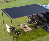 China Waterproof Retractable Car Awning Tent Outdoor Camper Tent Car Roof Side 4x4 Awning for SUV Caravan Privacy Screen Outdoor Tent for sale