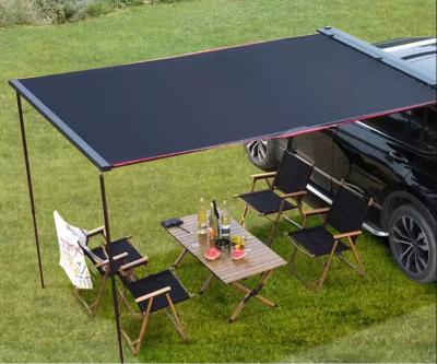 China Waterproof Retractable Car Awning Tent Outdoor Camper Tent Car Roof Side 4x4 Awning for SUV Caravan Privacy Screen Outdoor Tent for sale
