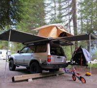 China 2.5*3m SUV/4x4/4wd Customized Retractable camping rooftop car roof side awning for Outdoor Camping Travel for sale