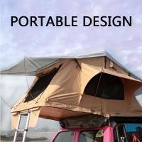 China Car Roof Tent With Annex Room Rainproof 4x4 4Person Aluminum Camping Car Soft Shell Rooftop Roof Top Tent for Vehicle Suv Truck for sale