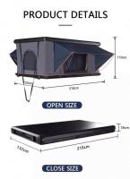 China Hot Sale Low Price Roof Top Tent Hard Shell Aluminum for sale