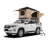 China Aluminum 4 Person Roof Top Tent Car Rooftop Tent Triangle Clamshell Hard Shell Top Roof Tent for sale