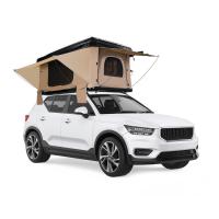 China Aluminum 4 Person Roof Top Tent Car Rooftop Tent Triangle Clamshell Hard Shell Top Roof Tent for sale