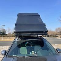 China Aluminum alloy shell with solar panel roof tent  essential safety roof triangle tent for self driving Kuying for sale