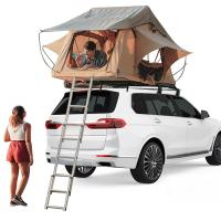 China Soft Car Roof Top Tent Box for Road 1.8M 2.1M 3-4 Person Camping Sleeping Rooftop Tent for Jeep Toyota Wrangler Land Cruiser for sale