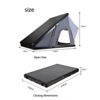 China Aluminum Clamshell Hard Shell Roof Top Tent 4 Person for Camping Car Rooftop for sale