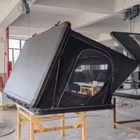 China Customized Campers Hard Aluminum Shell Rooftop Tent Outdoor Camping Folding Roof Top Tent 3 Person for sale