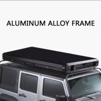 China Customized Campers Hard Aluminum Shell Rooftop Tent Outdoor Camping Folding Roof Top Tent 3 Person for sale