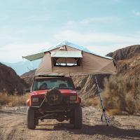 China Aluminum Frame Rooftop Tent Car Large Size 1.9M 1.6M 1.4M Soft Shell Double Layer Foldable Soft Car Roof Tents for Vehicle SUV for sale