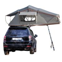 China Aluminum Frame Rooftop Tent Car Large Size 1.9M 1.6M 1.4M Soft Shell Double Layer Foldable Soft Car Roof Tents for Vehicle SUV for sale