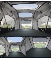 China Aluminum Frame Rooftop Tent Car Large Size 1.9M 1.6M 1.4M Soft Shell Double Layer Foldable Soft Car Roof Tents for Vehicle SUV for sale