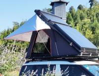 China NEW style 4 persons Roof Tent Top Hard Shell Aluminum alloy Car Roof Tent Camping Rooftop Tent Hard Shell hardtop Outdoor Camp for sale