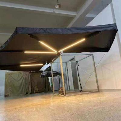China Outdoor Camping Car Rear 360 Degree Awning SUV Truck Canvas Car 360 Awning for sale