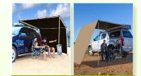 China Hot Sale car side tent with side cloth and front cloth 4x4 Awning outdoor car side awning with LED light for sale