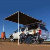 China Hot Sale car side tent with side cloth and front cloth 4x4 Awning outdoor car side awning with LED light for sale