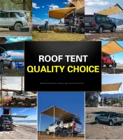 China Hot Sale car side tent with side cloth and front cloth 4x4 Awning outdoor car side awning with LED light for sale