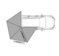 China Camping Oversized Sunshade  Rain Proof Oxford Cloth  Fully Automatic Pole Fan Shaped Car Side Tent for sale