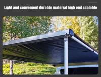 China Outdoor Camping Car Side Sunshade Canopy Tent Aluminum Alloy Pole Sunscreen Coating for sale