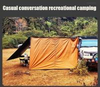 China Outdoor Camping Car Side Sunshade Canopy Tent Aluminum Alloy Pole Sunscreen Coating for sale