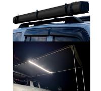 China Aluminum Car Side Tent Champing with LED Light 4x4 Awning PU Coated Sunshade Outdoor Car Awning Tent for sale