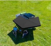China Rain proof self driving travel equipment  rotating car canopy tent  side sunshade  fan shaped car side tent for sale