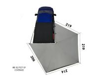 China Rain proof self driving travel equipment  rotating car canopy tent  side sunshade  fan shaped car side tent for sale