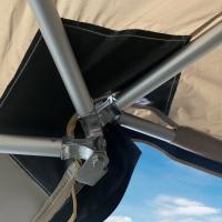 China Rain proof self driving travel equipment  rotating car canopy tent  side sunshade  fan shaped car side tent for sale