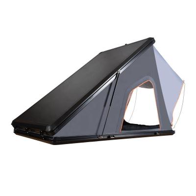 China Camping Aluminum 4 Person Roof Top Tent Car Rooftop Tent Triangle  Hard Shell Top Roof Tent for sale