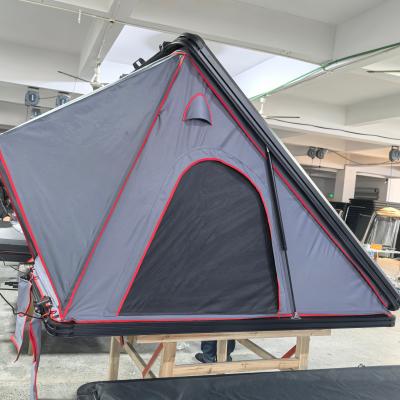 China 2025 Outdoor Camping 4X4 Car SUV Hardtop 4 Person Roof Tent 130cm Hard Shell Aluminum Car Roof Tent Rooftop Tent for Camping for sale