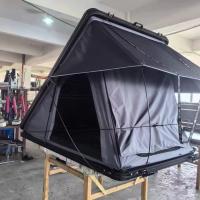 China 2025 Outdoor Camping 4X4 Car Roof Top Tent SUV Hardtop 4 Person 130cm Hard Shell Aluminum Car Rooftop Roof Top Tent for Camping for sale