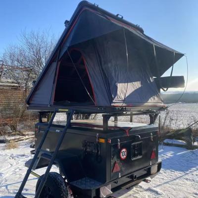 China Dachzelt 4x4 Hardshell Roof Top Tent Waterproof Clamshell Aluminum Hard Shell Suv Roof Top Tent 4 Person Rooftop Tent for Sale for sale