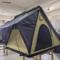 China Dachzelt 4x4 Hardshell Roof Top Tent Waterproof Clamshell Aluminum Hard Shell Suv Roof Top Tent 4 Person Rooftop Tent for Sale for sale