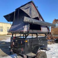 China 4x4 Offroad Outdoor Camping Car Rooftop Tent Triangle Aluminum Shell Oxford Clamshell Hard Shell Roof Top Tent for Outdoor for sale