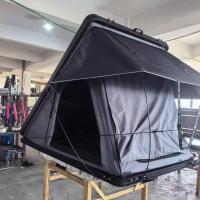 China Outdoor Camping Triangle Waterproof Car Rooftop Tent Hard Clamshell 4 Person Aluminum Car Truck Camping Hard Shell Roof Top Tent for sale