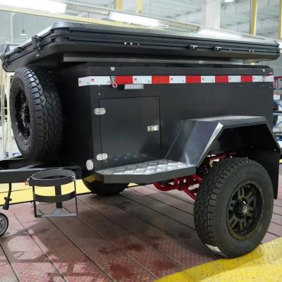 China Factory Price 4x4 Small Mini Trailer Off-road Vehicle Standard Camping Trailer Outdoor Self-driving Camper Travel Trailer for sale