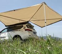 China Foxwing 270XL Waterproof Car Awning Tent 4WD 270 Degree Large Extendable with Side Wall for 4x4 Offroad Made of Oxford Fabric for sale